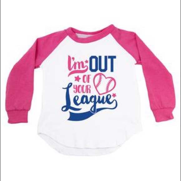 Shirts & Tops | Personalized Girls Namenumber Raglan Tee | Poshmark